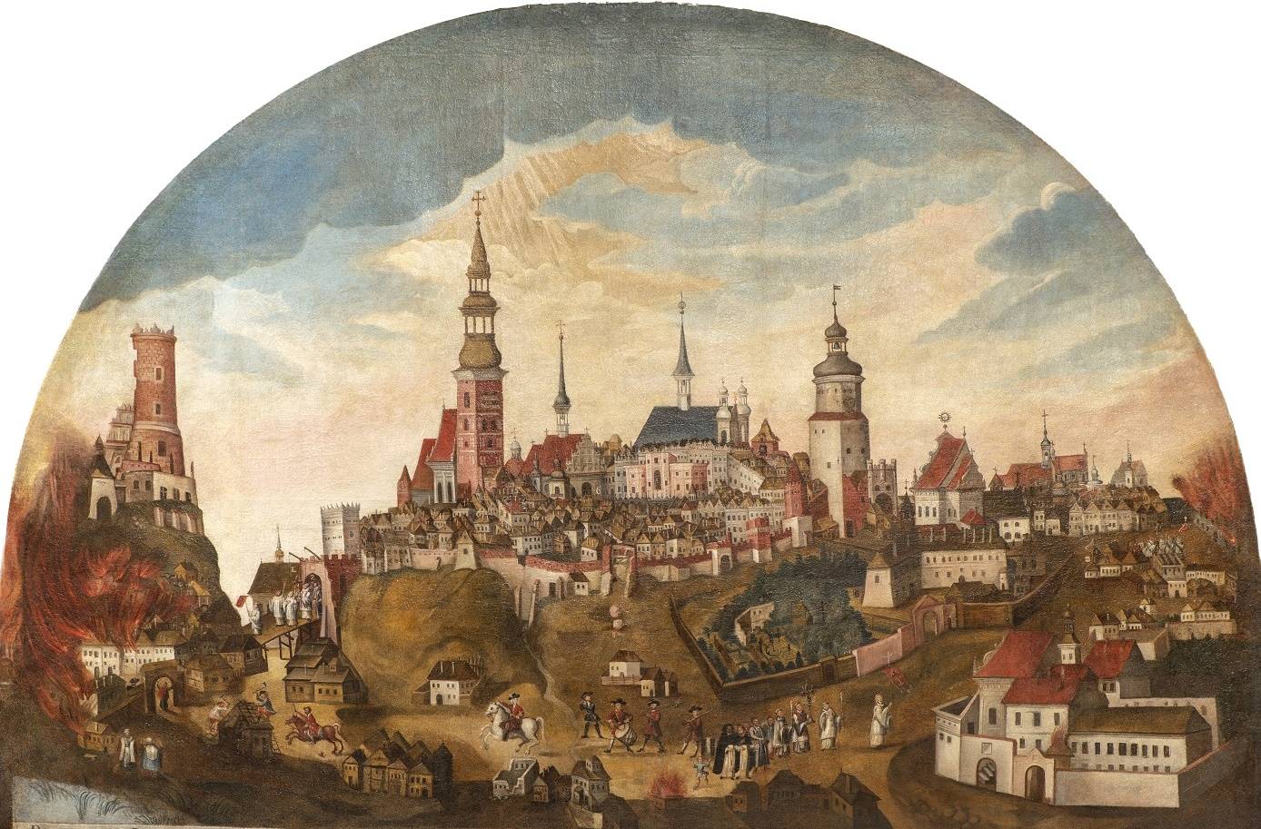 Pożar Lublina w 1719 roku | CiekawostkiHistoryczne.pl