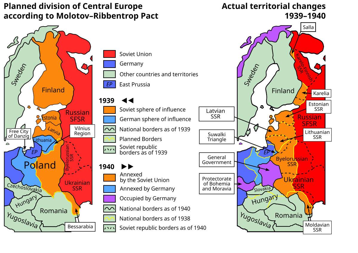 Pakt Ribbentrop-Mołotow – rozbiór Polski w 1939 roku | CiekawostkiHistoryczne.pl